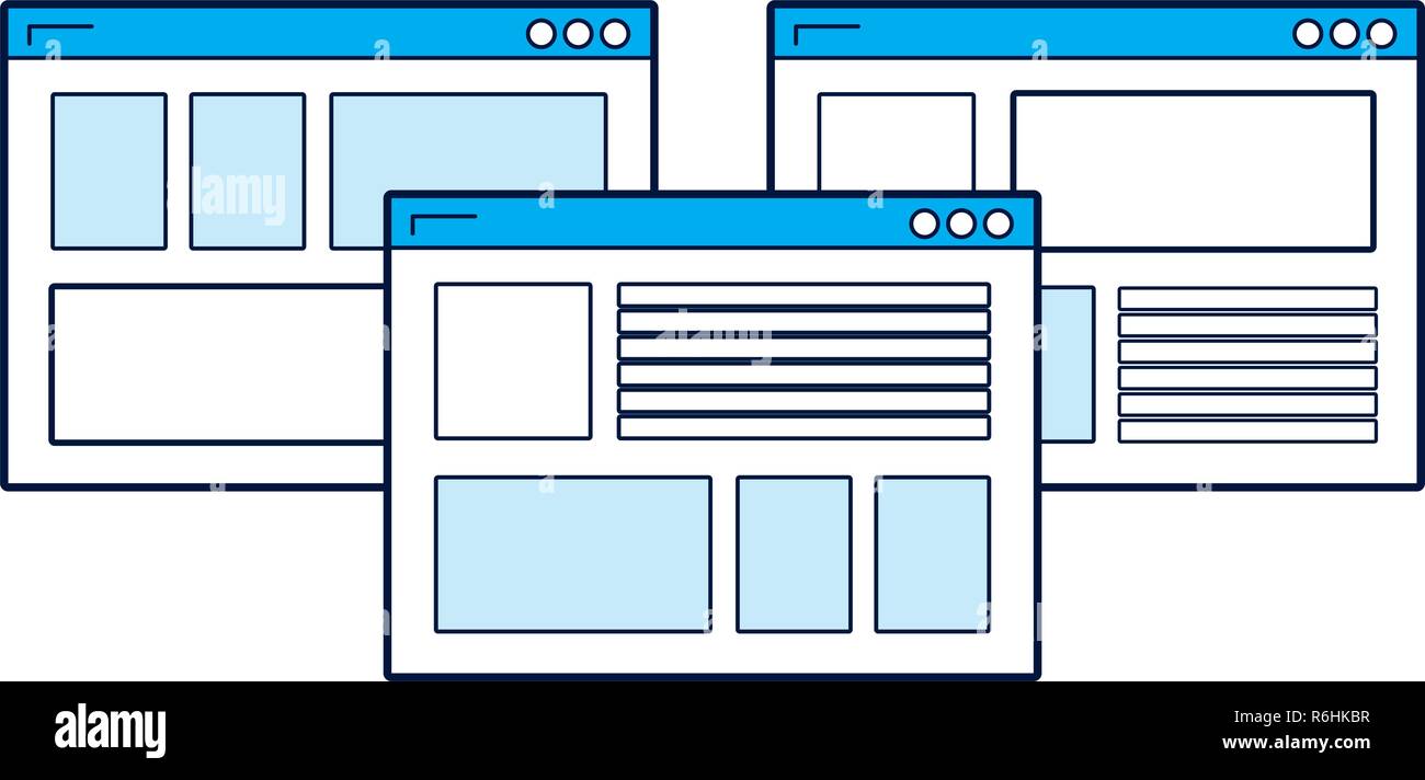 web windows cartoon Stock Vector Image & Art - Alamy