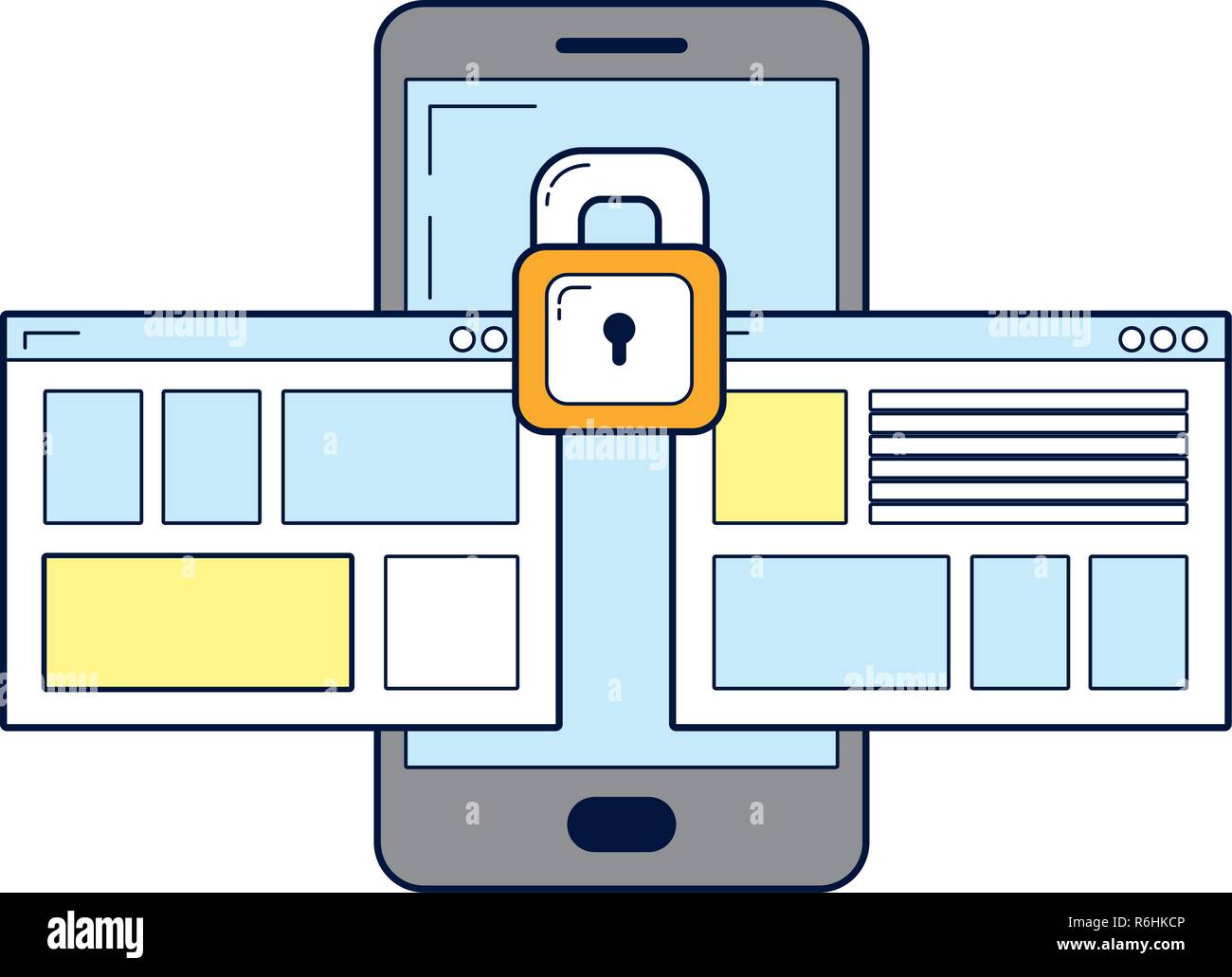 security system cartoon Stock Vector Image & Art - Alamy