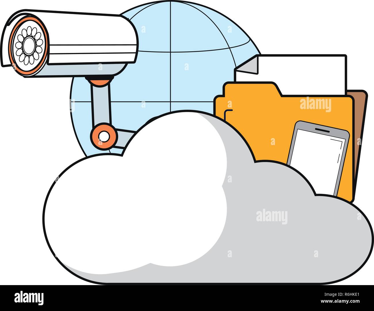 security system cartoon Stock Vector Image & Art - Alamy