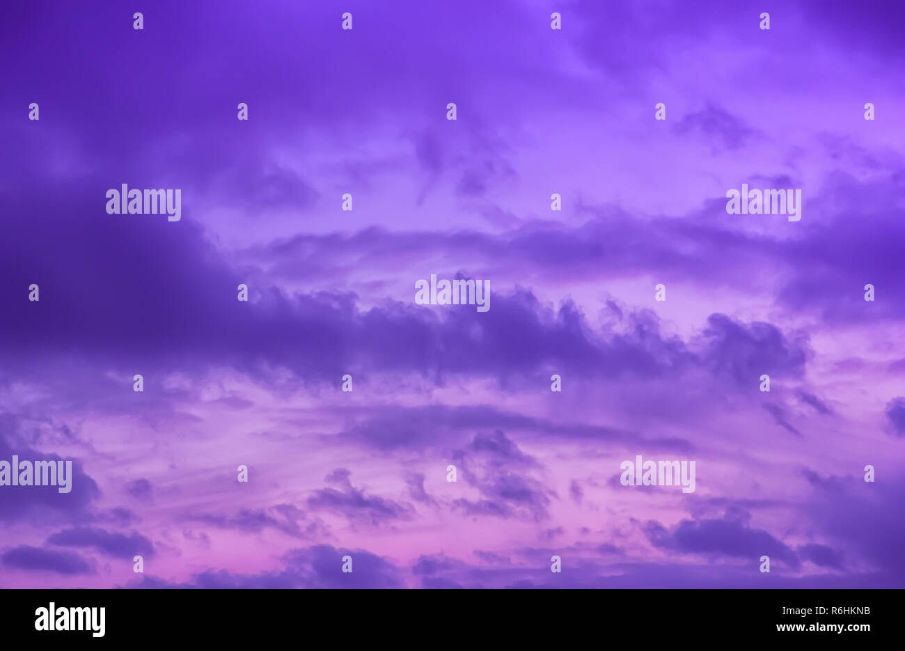 Colorful Dramatic Violet Sky With Clouds Stock Photo - Alamy