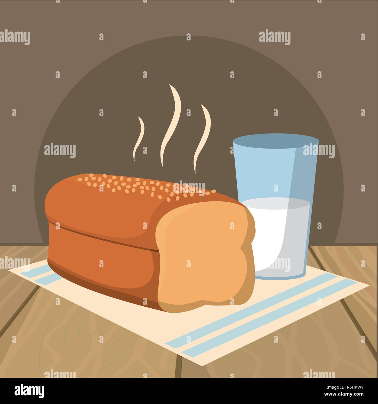 delicious food breakfast cartoon Stock Vector Image & Art - Alamy