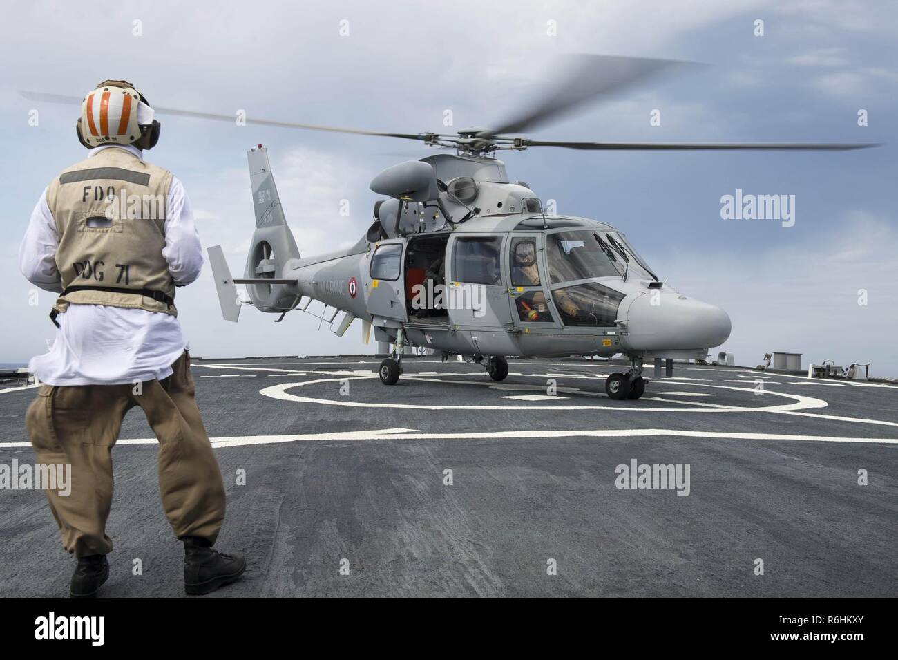 MEDITERRANEAN SEA (May 18, 2017) A French Navy Panther anti-submarine ...
