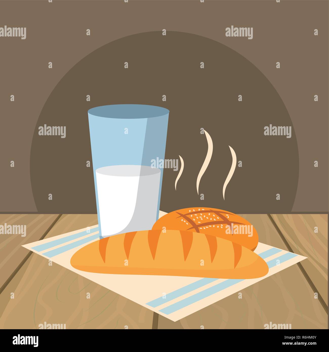 delicious food breakfast cartoon Stock Vector Image & Art - Alamy