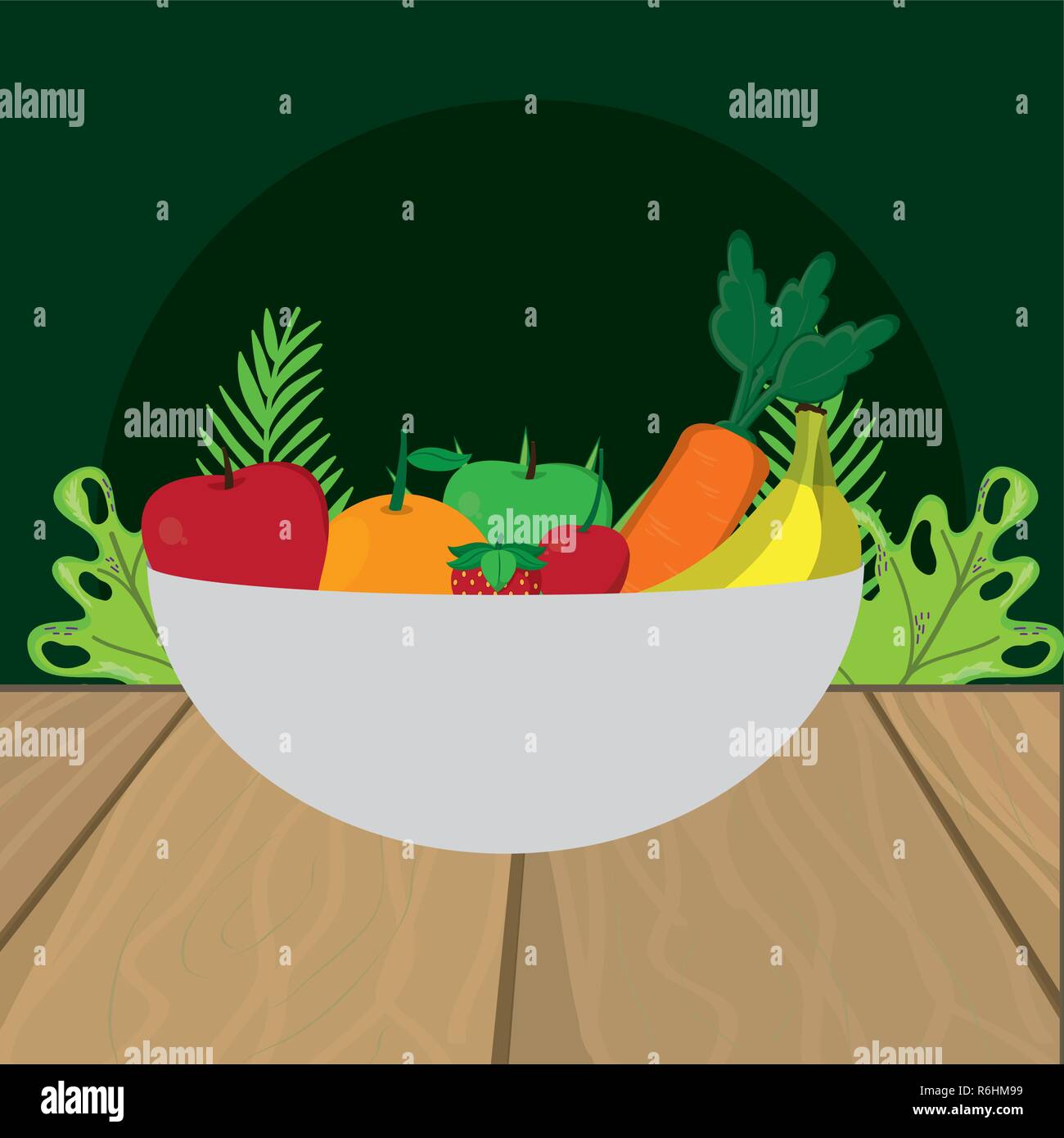 fresh fruits cartoon Stock Vector Image & Art - Alamy