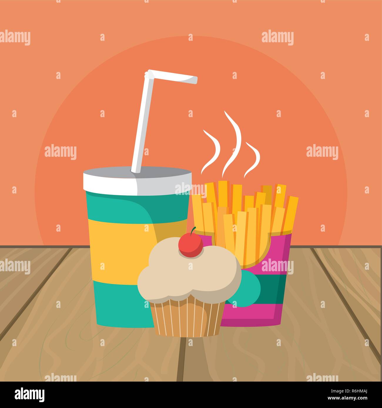 delicious food cartoon Stock Vector Image & Art - Alamy