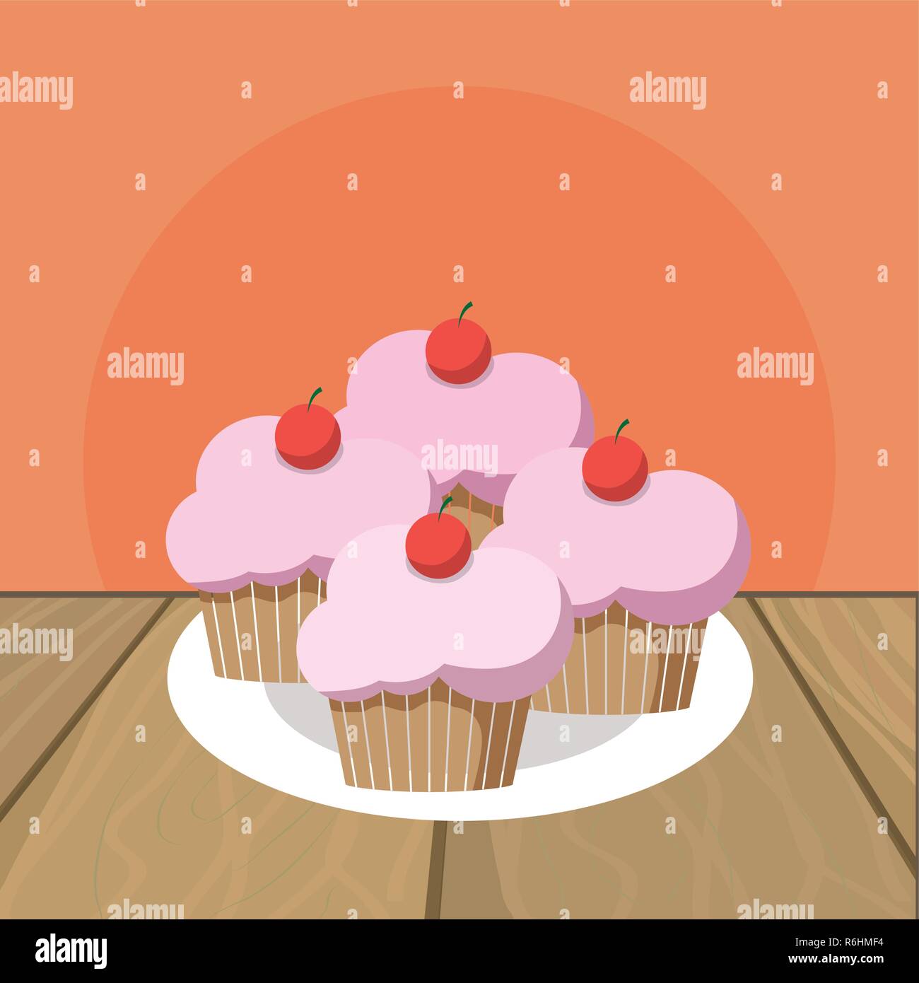 delicious food dessert cartoon Stock Vector Image & Art - Alamy