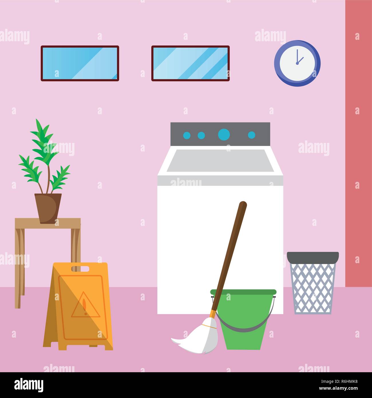 house cleaning laundry room Stock Vector Image & Art - Alamy