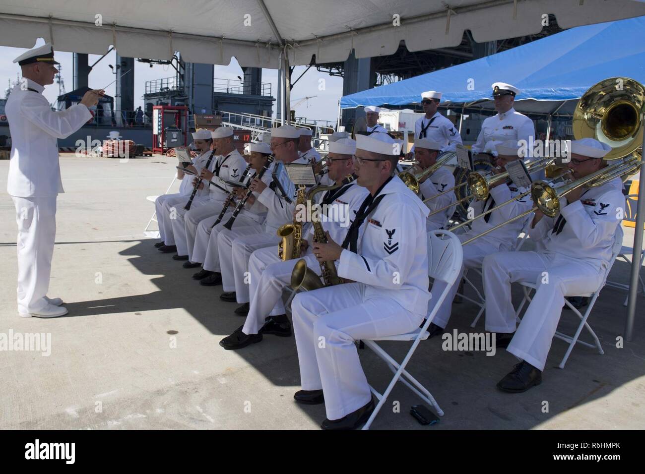 NORFOLK (May 19, 2017) The U.S. Fleet Forces Band performs during a ...