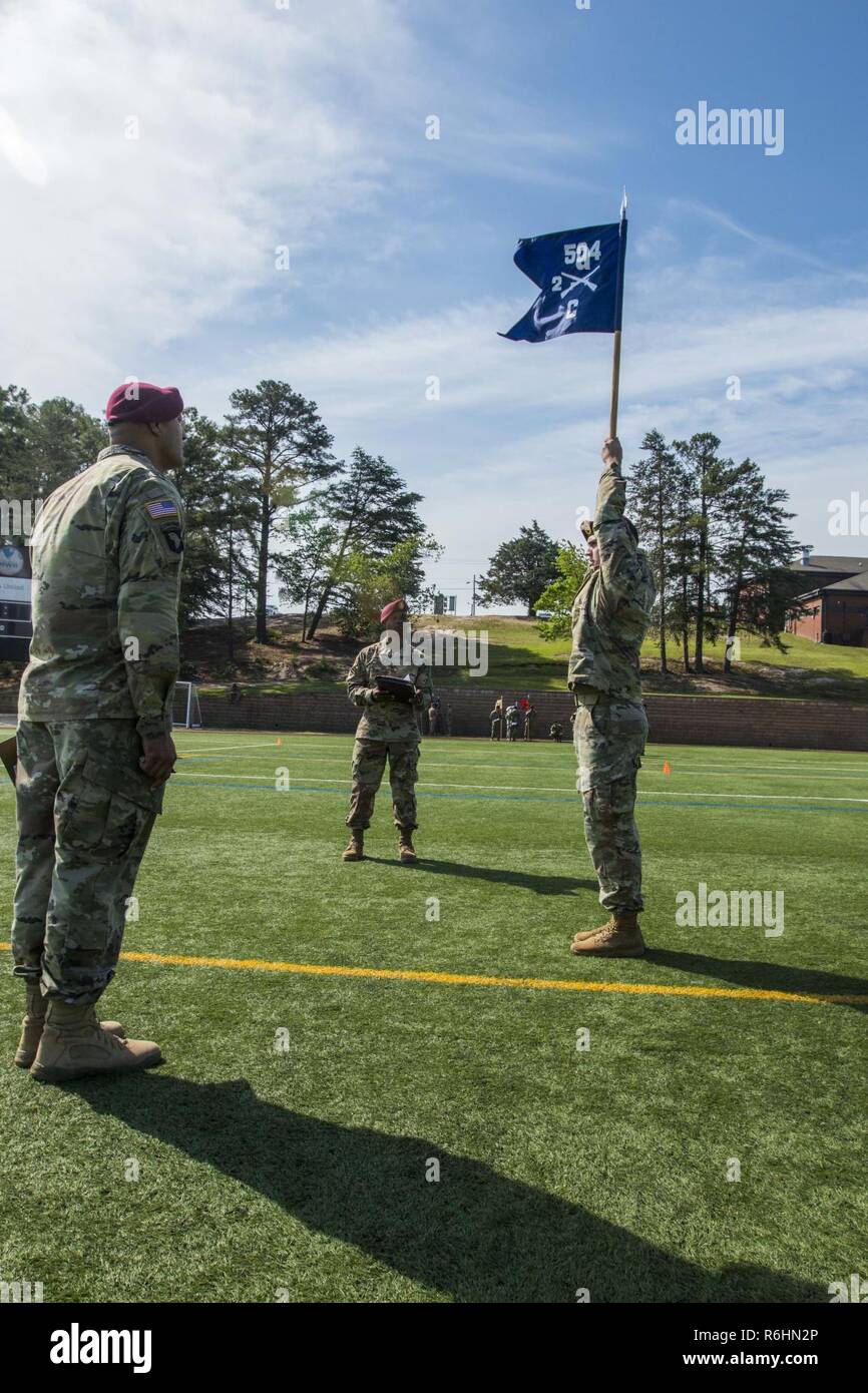 A Paratrooper with the 2nd Battalion, 504th Parachute Infantry Regiment ...