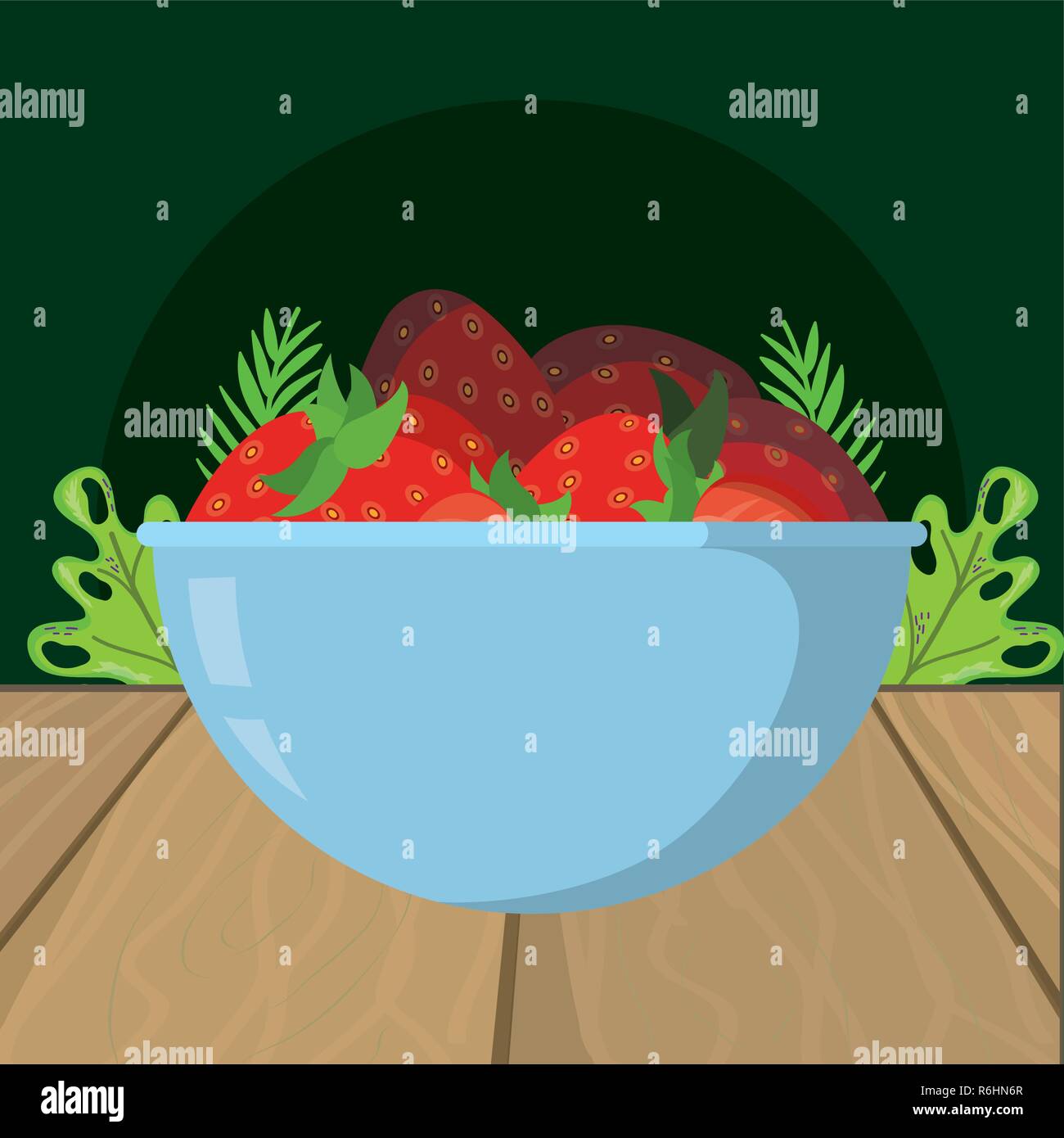 fresh fruits strawberries cartoon Stock Vector Image & Art - Alamy