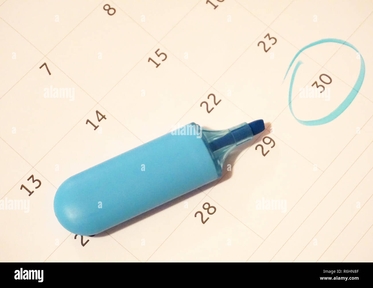 Circled day calendar hi-res stock photography and images - Alamy