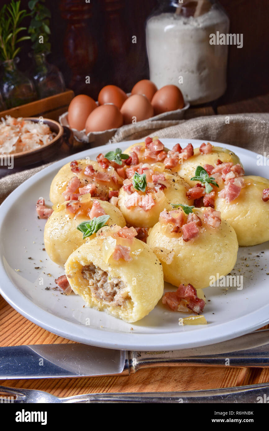 pyzy are a type of polish dumpling Stock Photo - Alamy