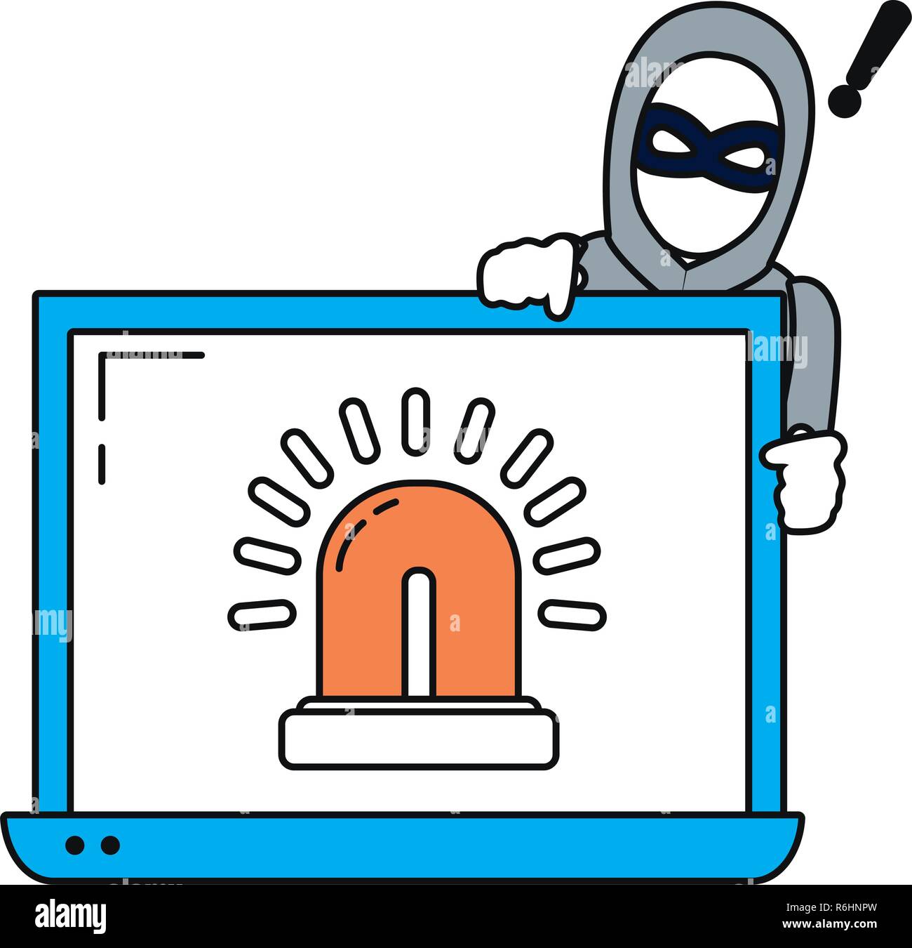 security system cartoon Stock Vector Image & Art - Alamy