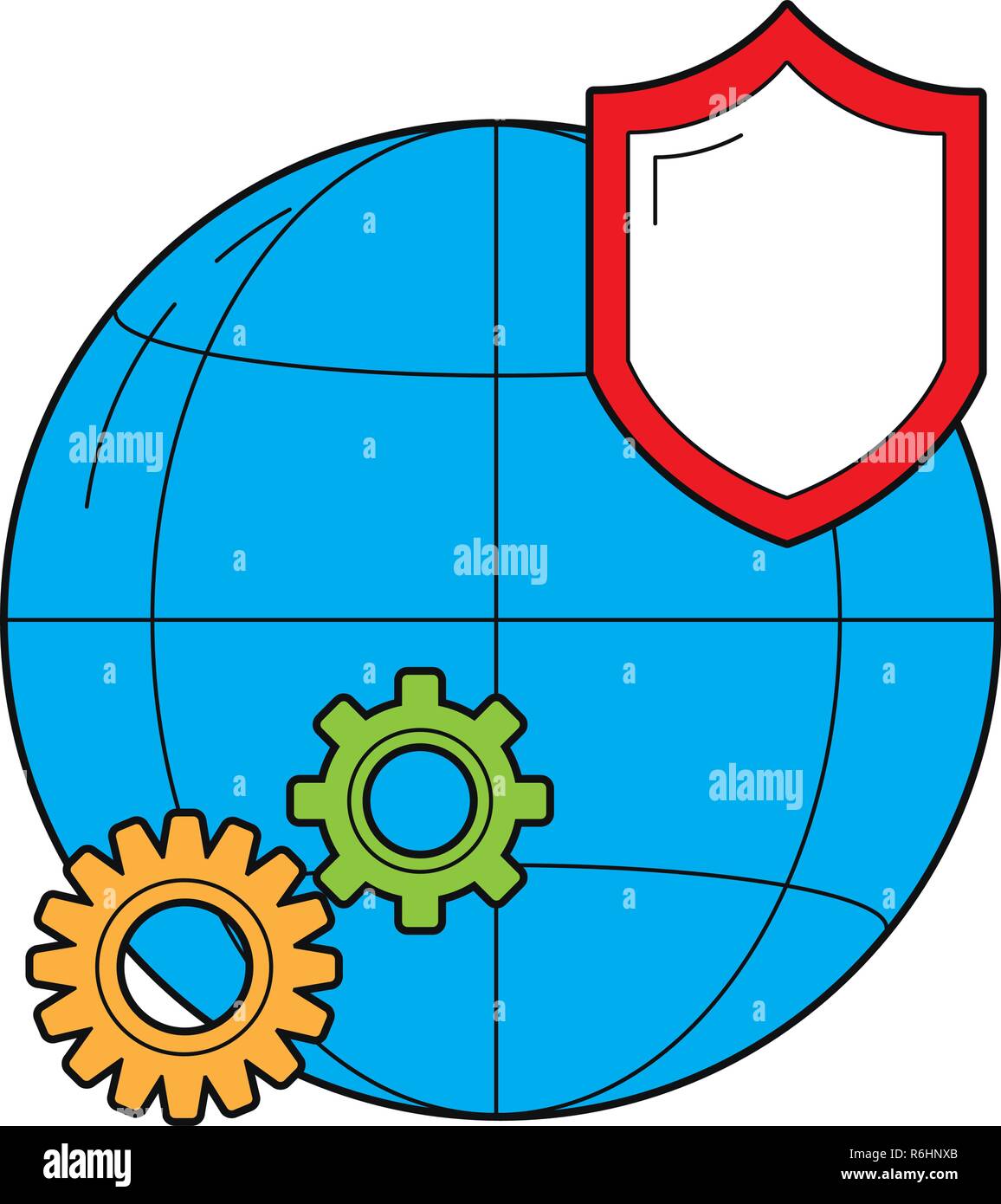 security system support cartoon Stock Vector Image & Art - Alamy