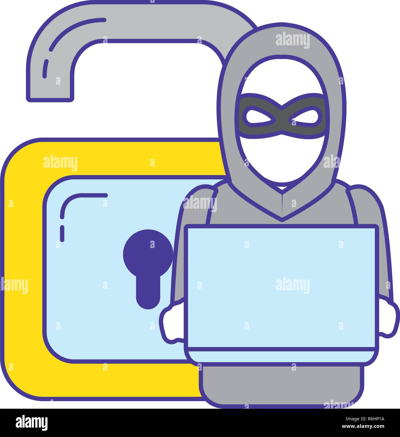 security system cartoon Stock Vector Image & Art - Alamy