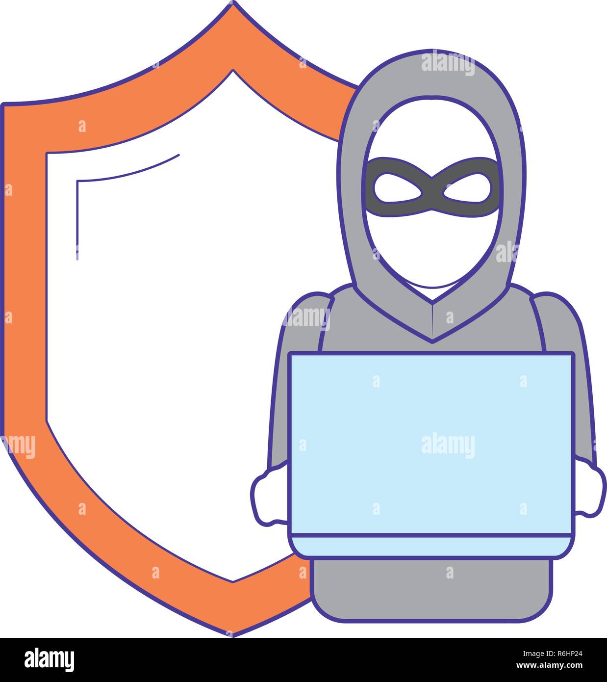 security system cartoon Stock Vector Image & Art - Alamy