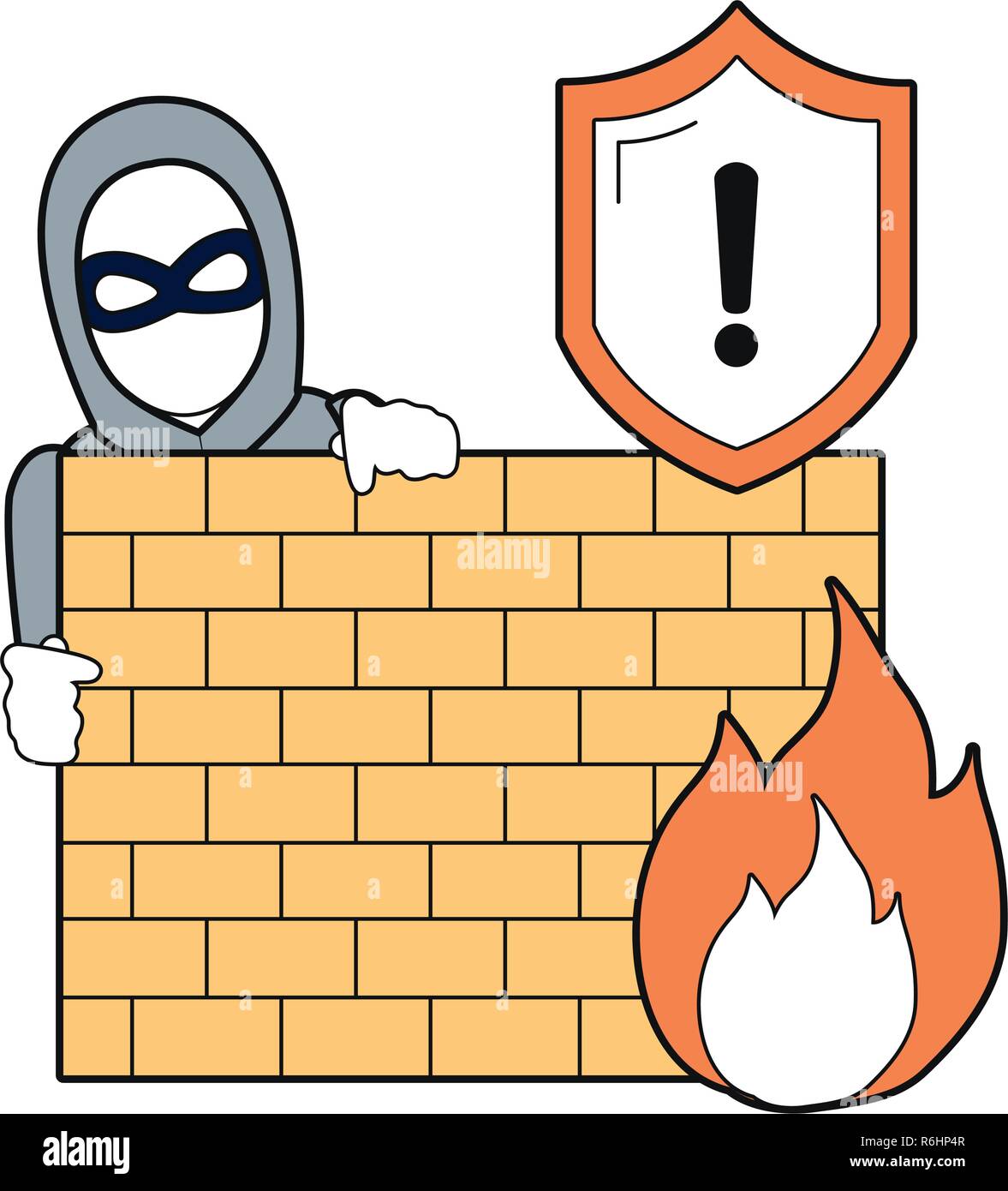 security system cartoon Stock Vector Image & Art - Alamy