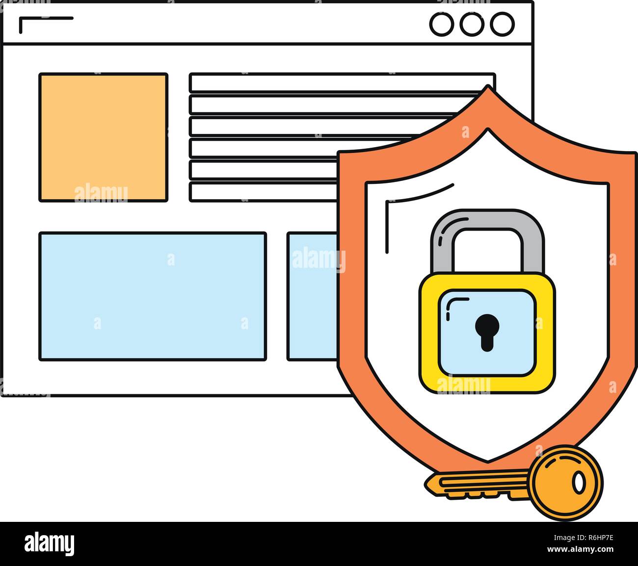 security system cartoon Stock Vector Image & Art - Alamy