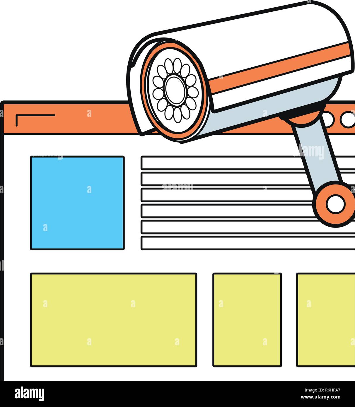 security system cartoon Stock Vector Image & Art - Alamy