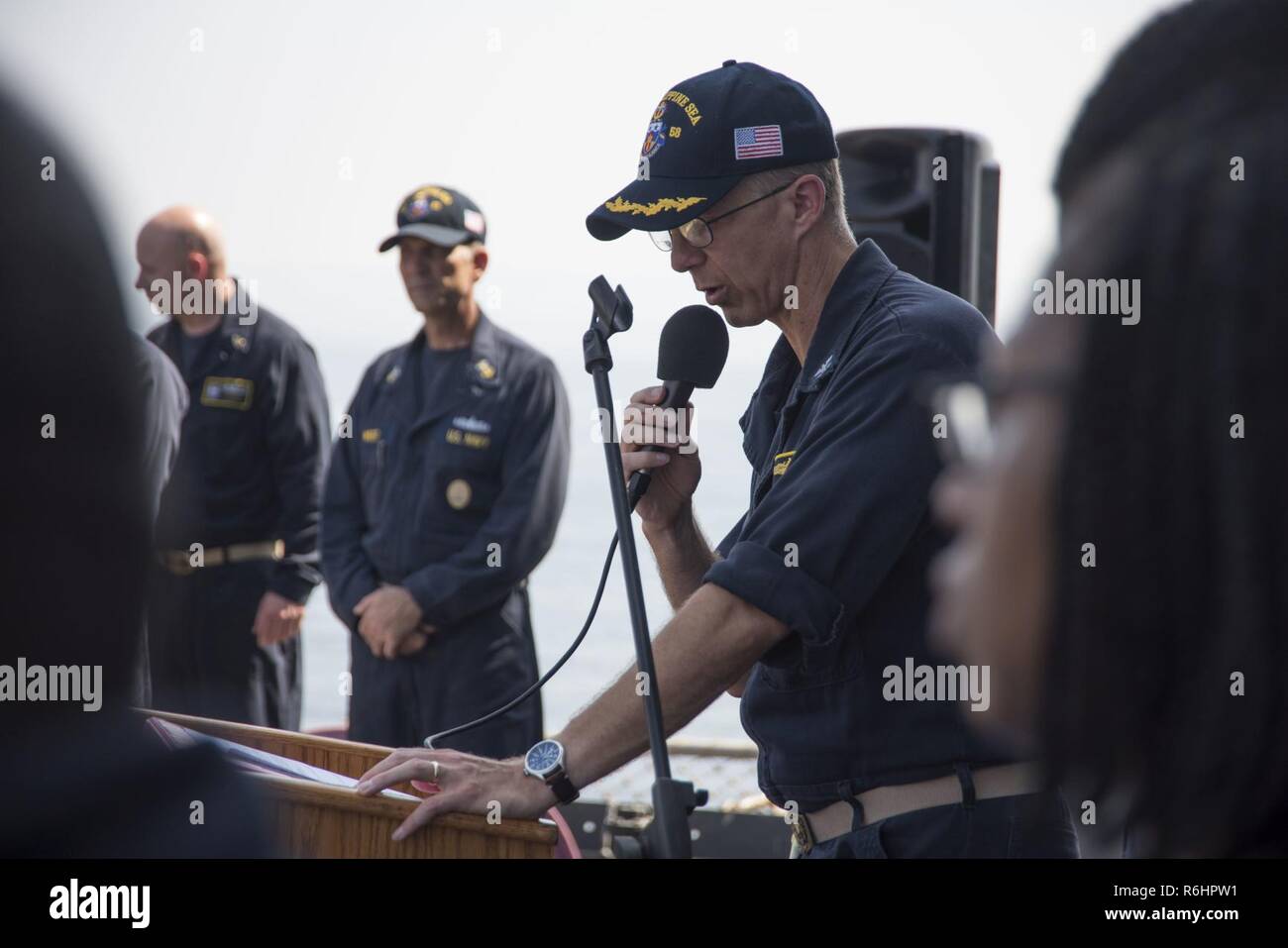 ARABIAN GULF (May 12, 2017) Capt. John Schmidt, commanding officer of ...