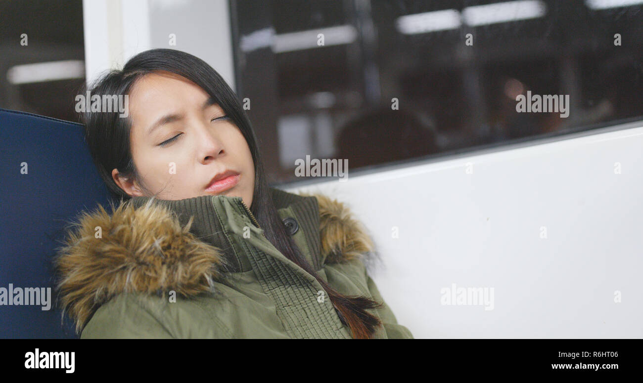 Woman feeling sick on boat Stock Photo - Alamy