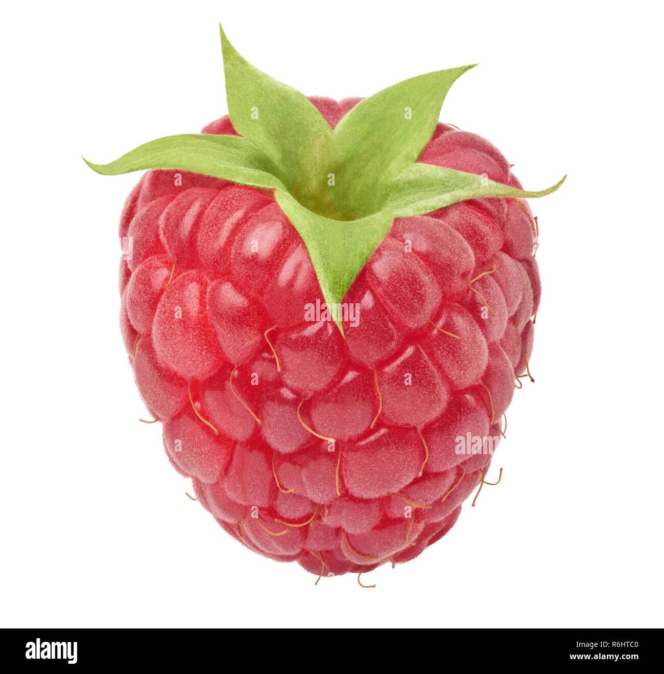 Ripe raspberry isolated Stock Photo - Alamy