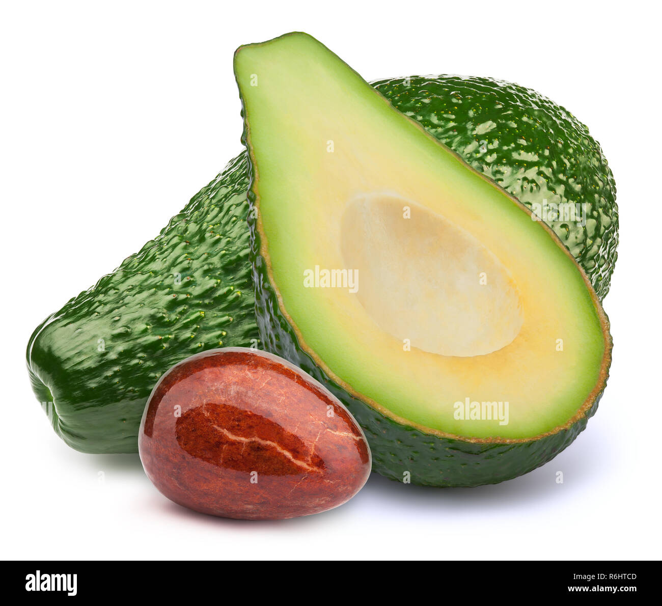 Two avocados isolated Stock Photo - Alamy