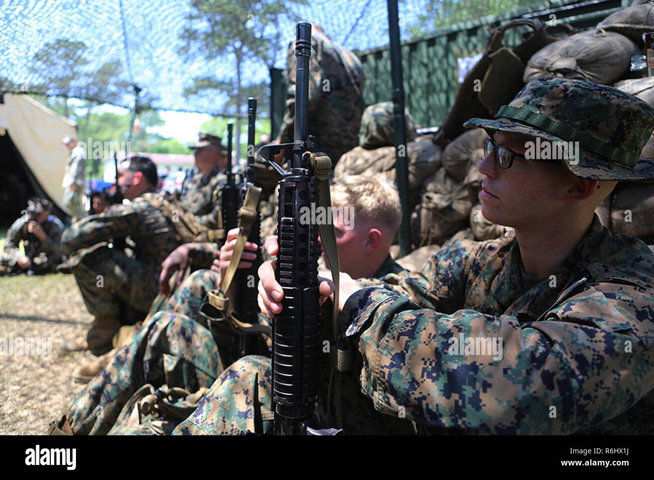 Us marine corps auxiliary landing field bogue hi-res stock photography ...