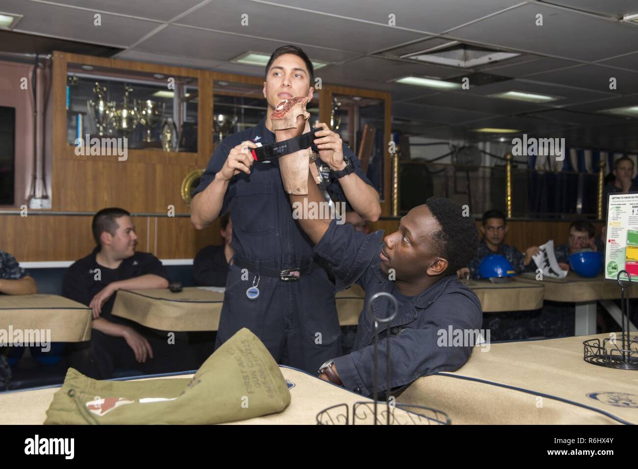 NORFOLK, Va. (May 19, 2017) Hospital Corpsman 3rd Class Jacob Perez and ...