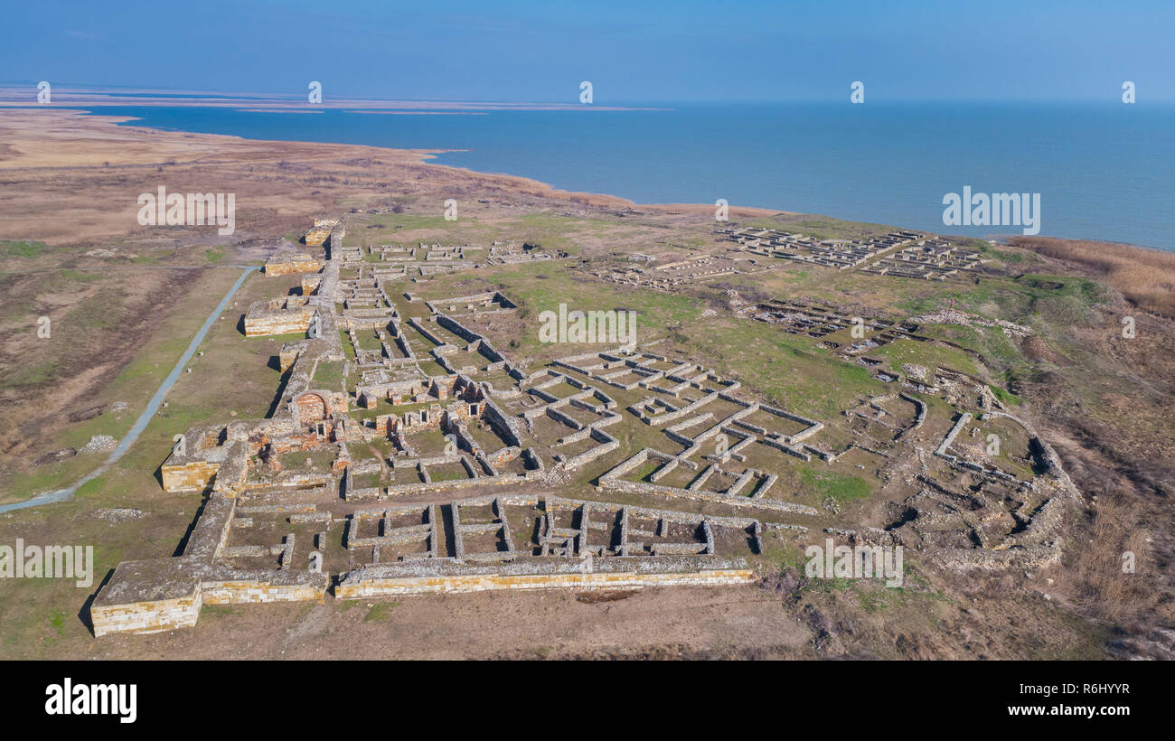 Histria fortress ruins, Romania Stock Photo - Alamy