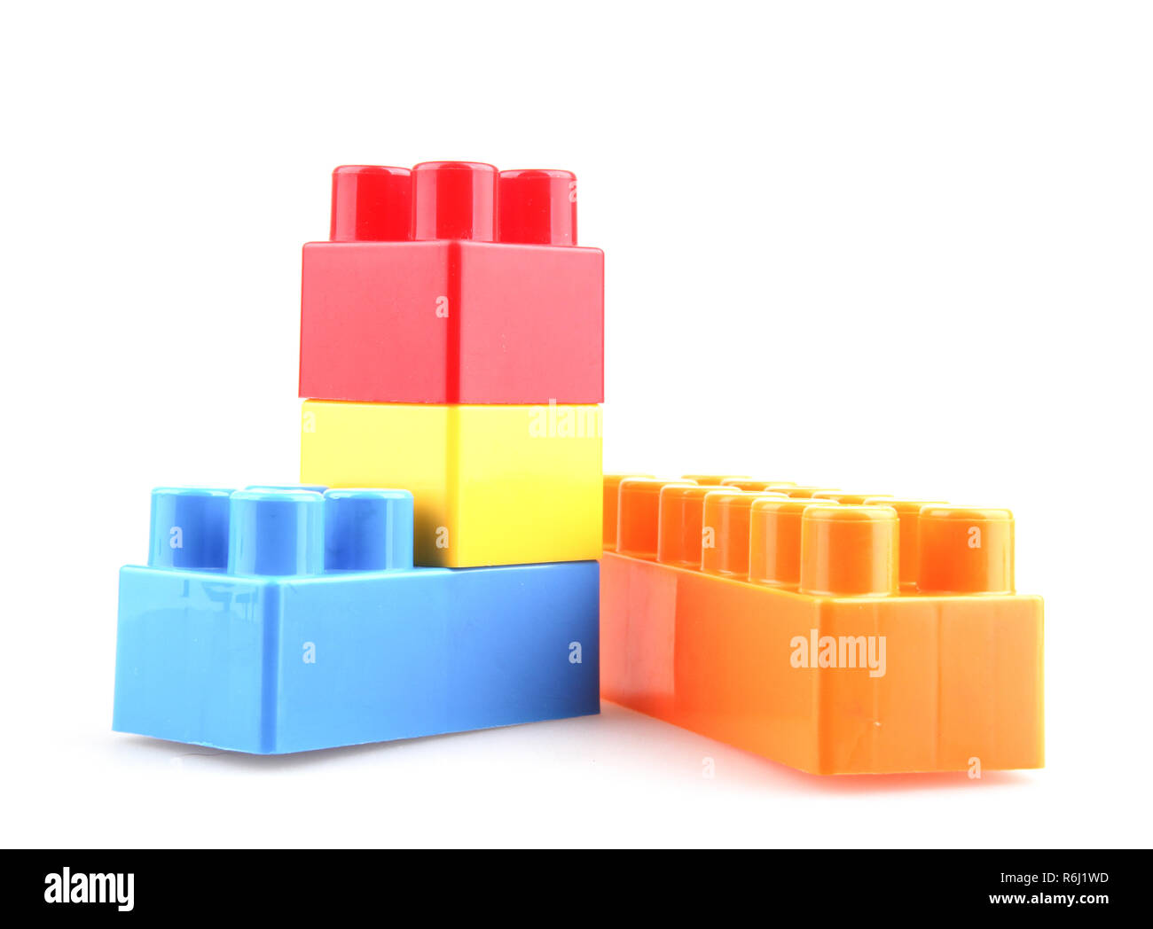Plastic Toy Blocks Encourage Learning Through Play Stock Photo - Alamy