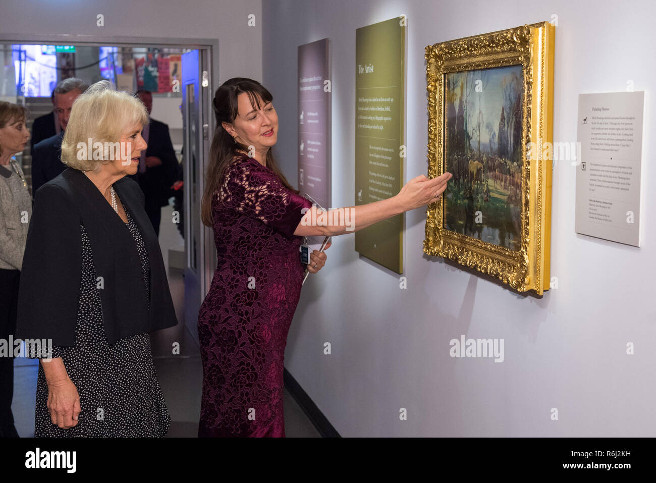 The Duchess of Cornwall (left) and Head of Collections, Development ...