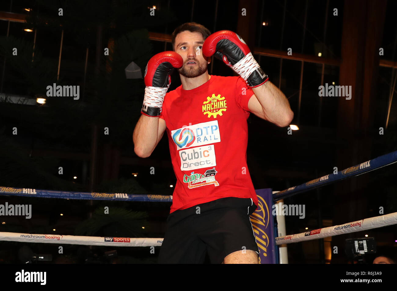 Anthony Fowler in action during the public workout at Sheffield Winter ...