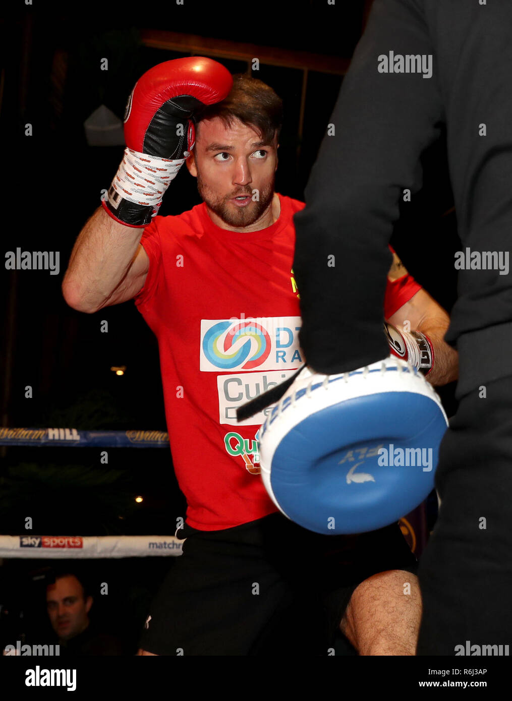Anthony Fowler in action during the public workout at Sheffield Winter ...