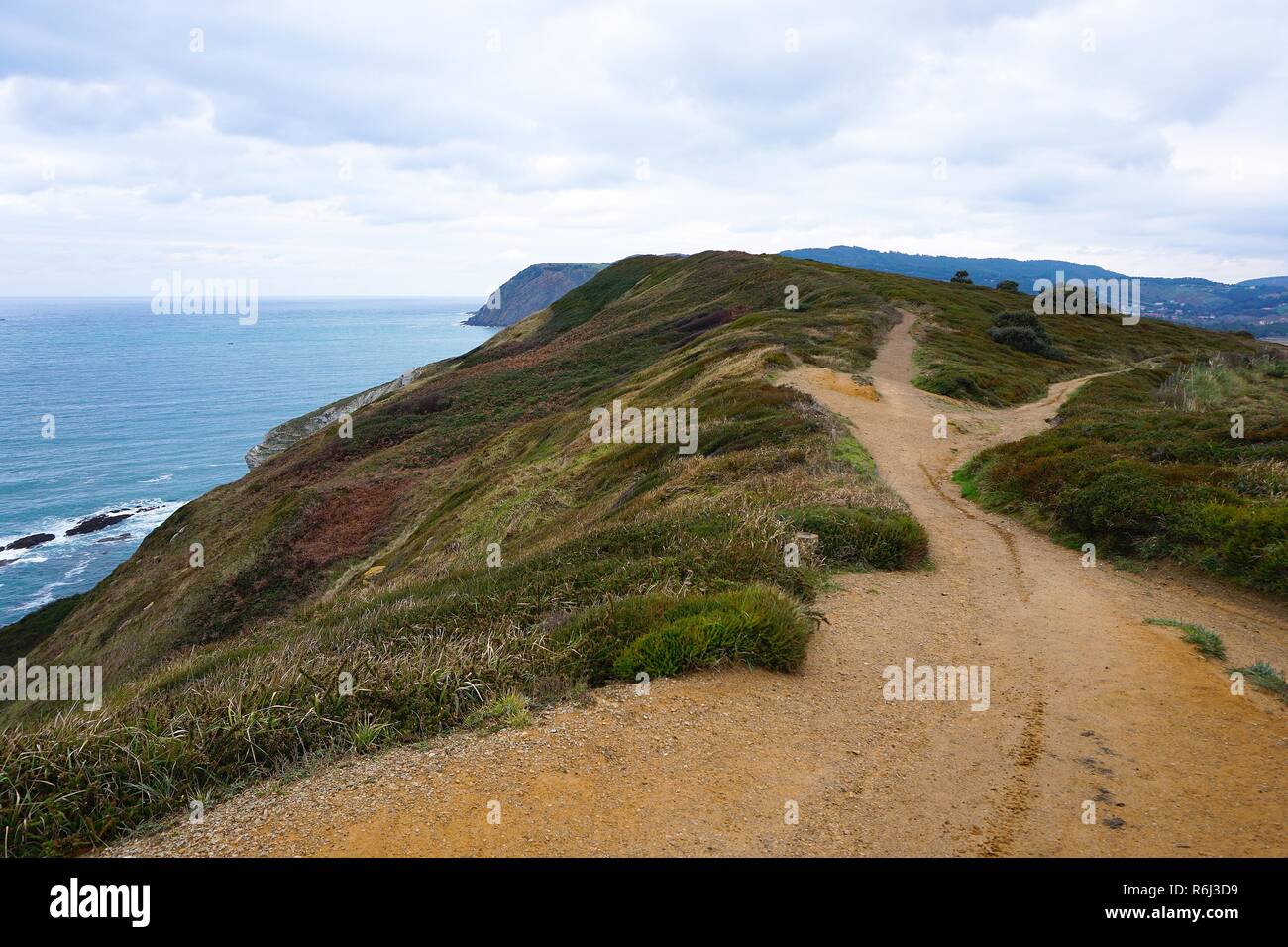 the cliff and sea in the coast Stock Photo - Alamy