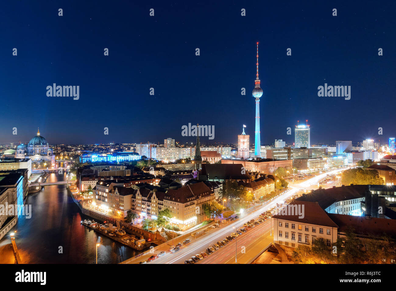The best view on Berlin in the evening. Germany Stock Photo - Alamy