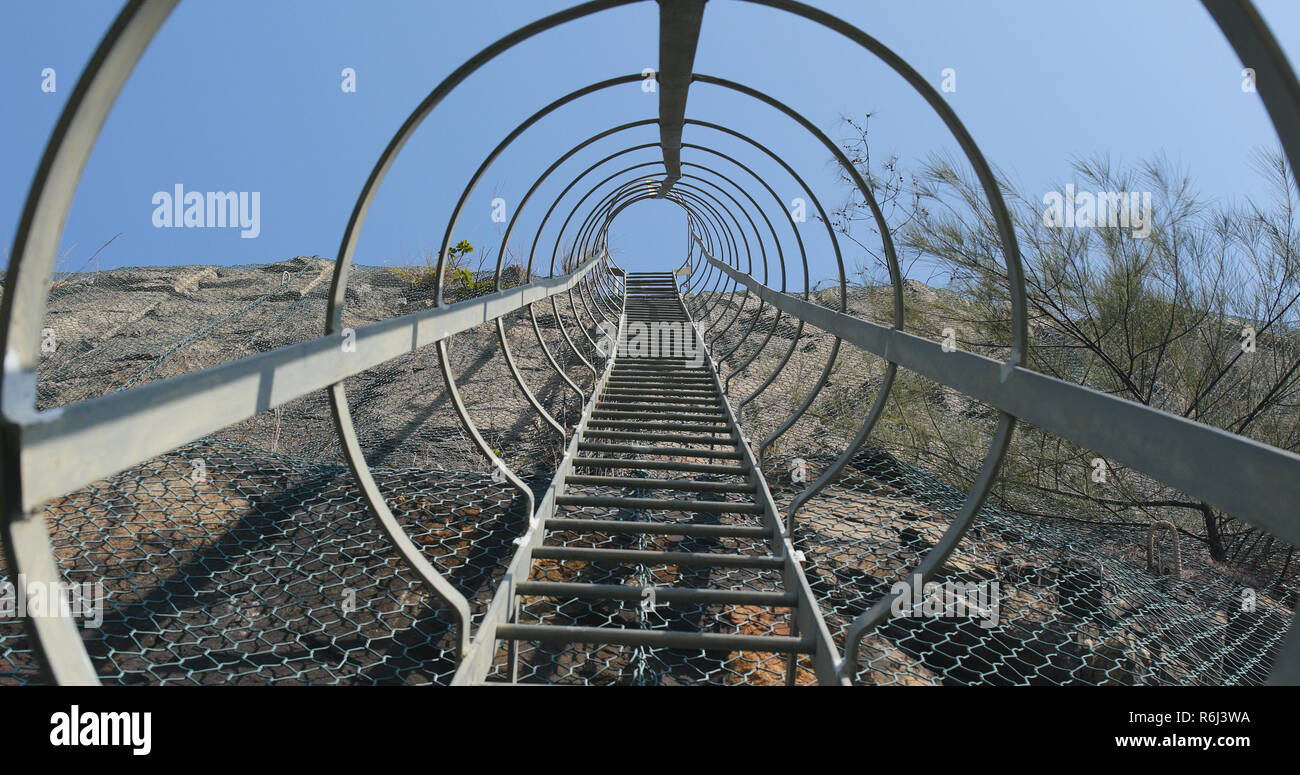 Stairs in factory Stock Photo - Alamy