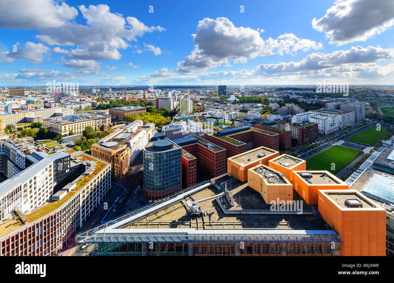 Cityscape of the Berlin, Germany morning view Stock Photo - Alamy