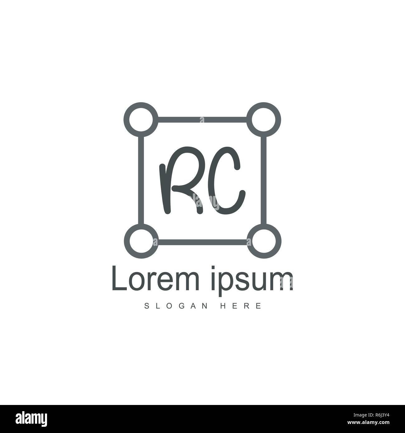 Initial rc logo hi-res stock photography and images - Alamy