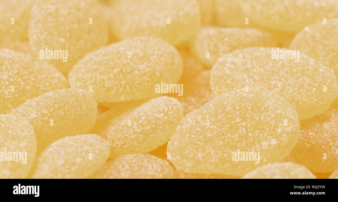 Group of Yellow candy Stock Photo - Alamy