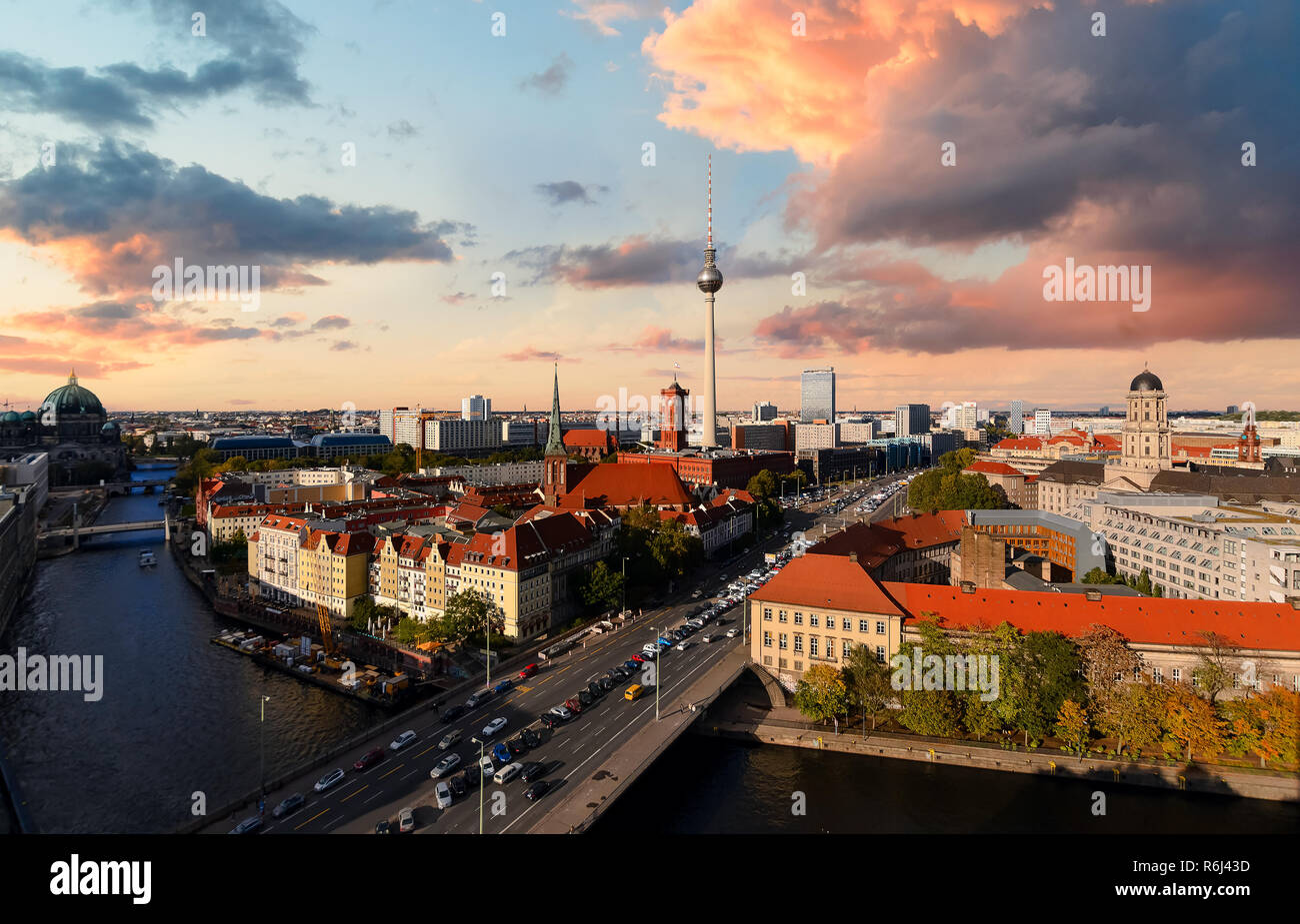 The best view on Berlin in the evening. Germany Stock Photo - Alamy