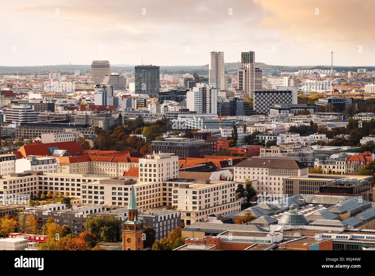 Landscape of the Berlin, Germany evening foto Stock Photo - Alamy