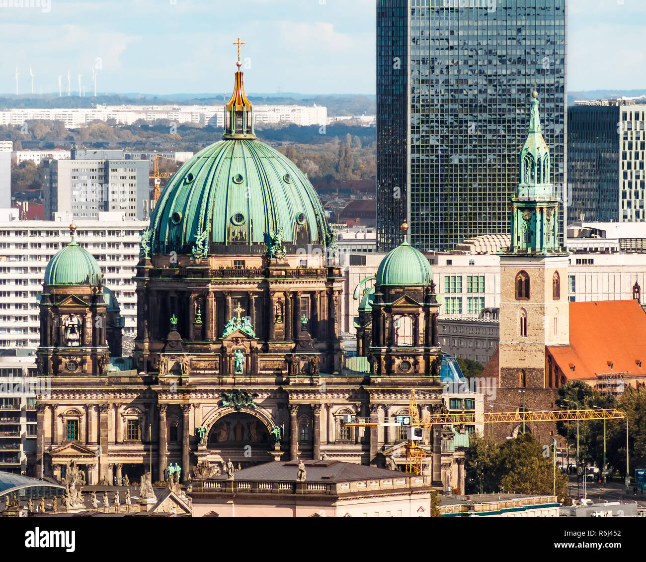 Aerial view of historic Berlin Cathedral (Berliner Dom Stock Photo - Alamy