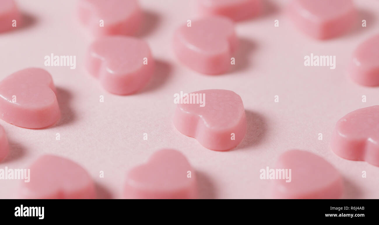 Pink chocolate candy Stock Photo - Alamy