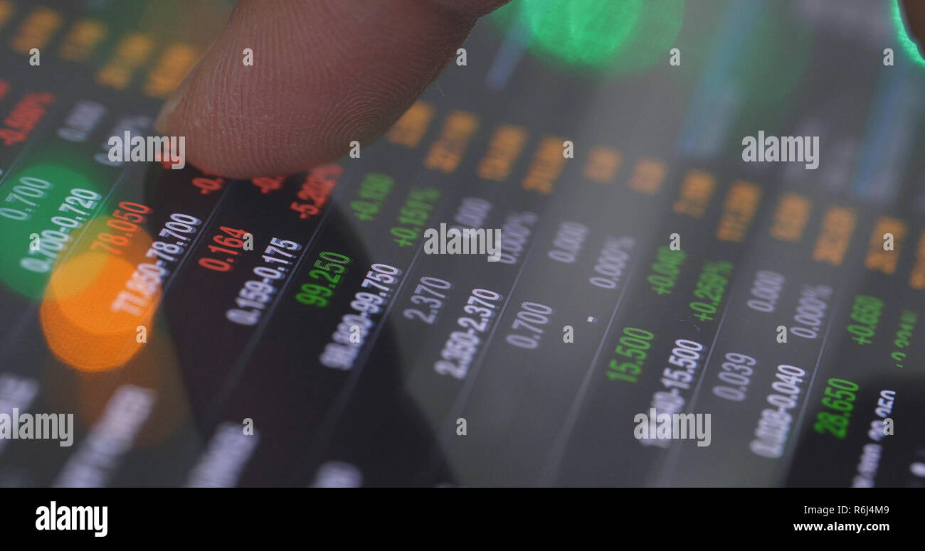 Stock market data graph Stock Photo - Alamy