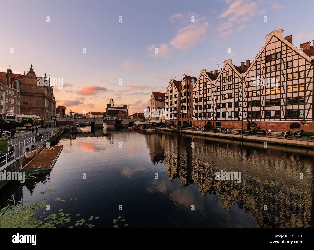 Amazing architecture of Gdansk cityscape in Poland, Europe Stock Photo ...