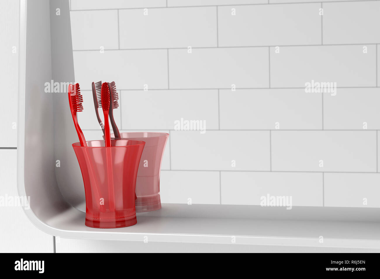 Red toilet brush hi-res stock photography and images - Alamy