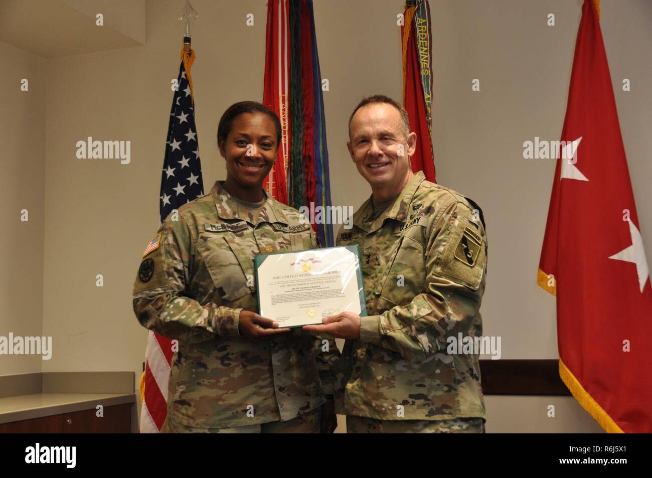 Soldiers from the unit's Headquarters participate in a ceremony ...