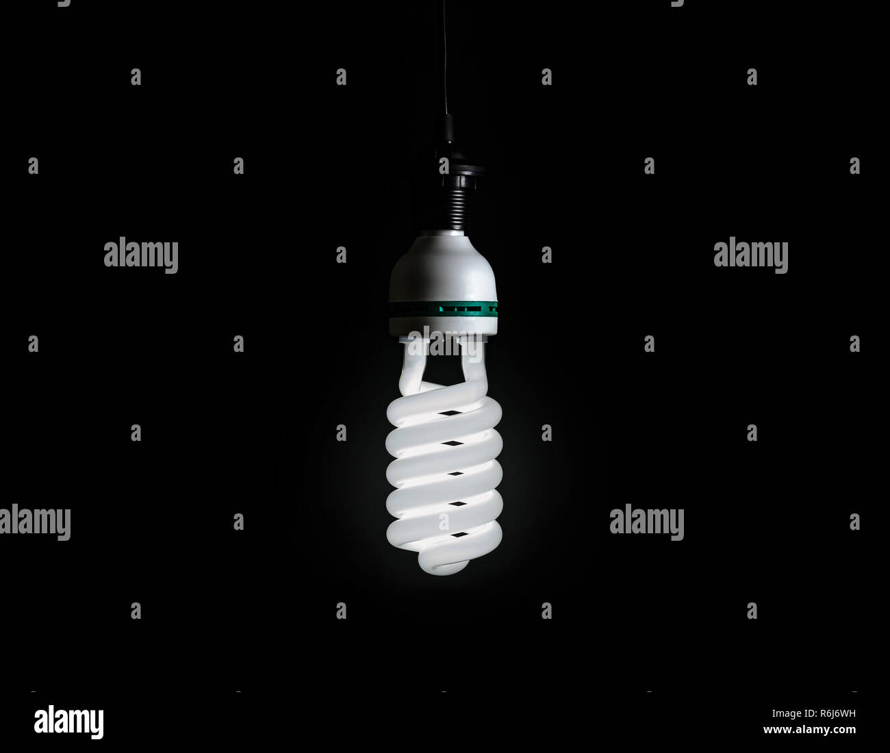 The white bulb on black background. High quality Stock Photo - Alamy