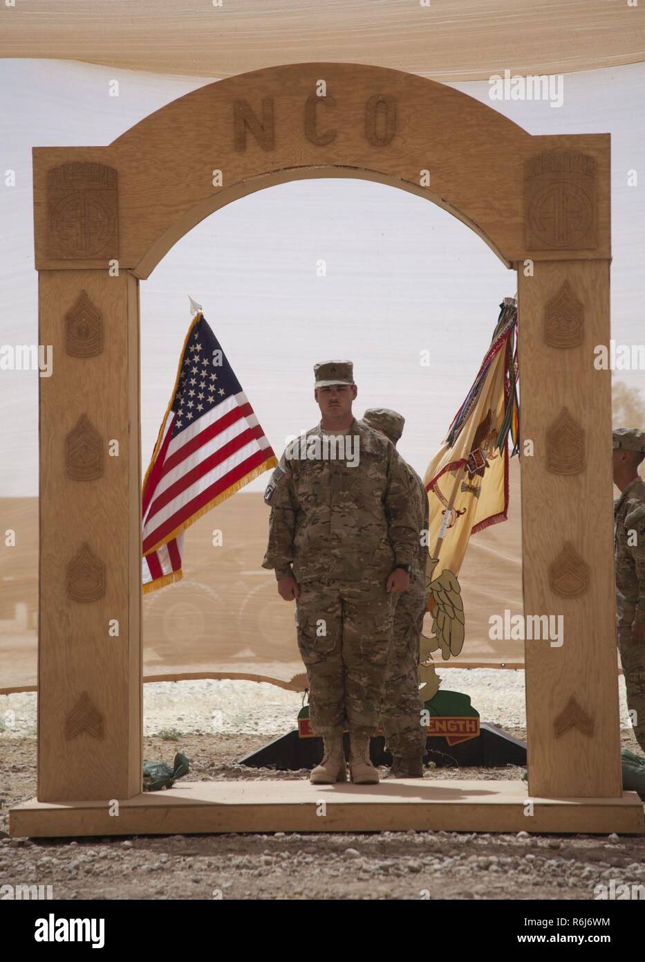 A U.S. Army Paratrooper deployed in support of Combined Joint Task ...